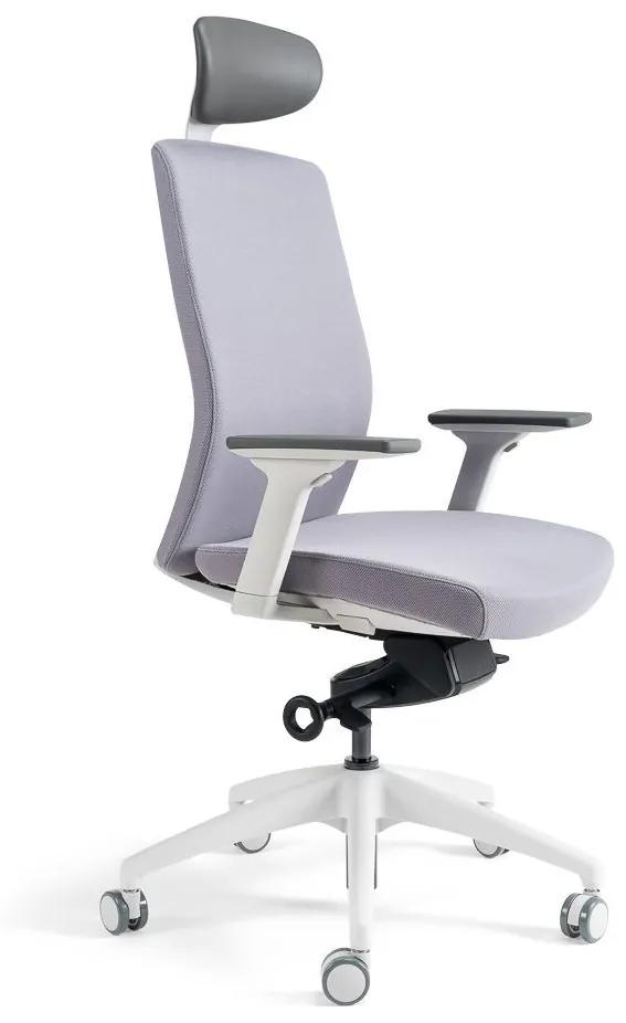 Kancelářská ergonomická židle BESTUHL J2 WHITE SP — více barev, s podhlavníkem Černá 201
