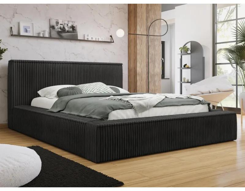 Manželská postel s úložním prostorem Gritta S, Potah: Top Sztruks 100, Rozměr postele: 160x200