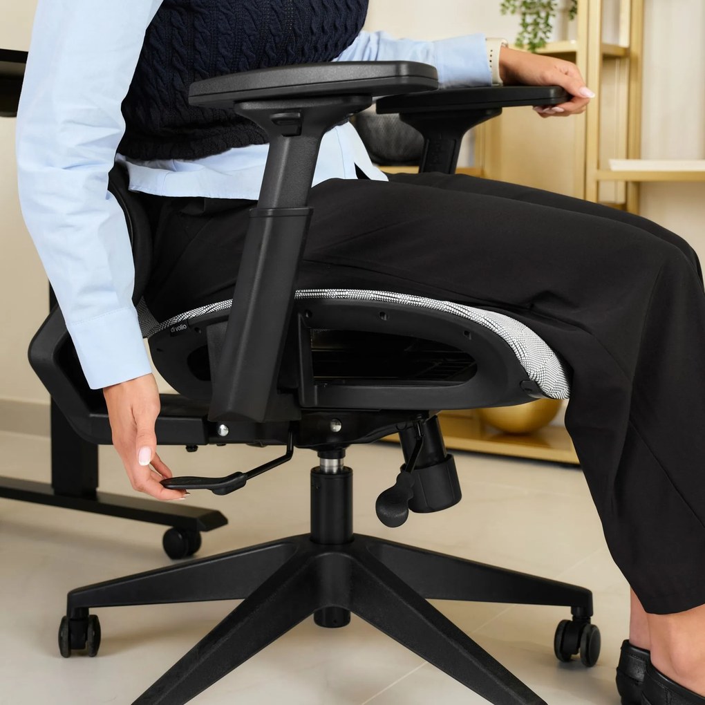 Ergonomické křeslo Preda – Šedý