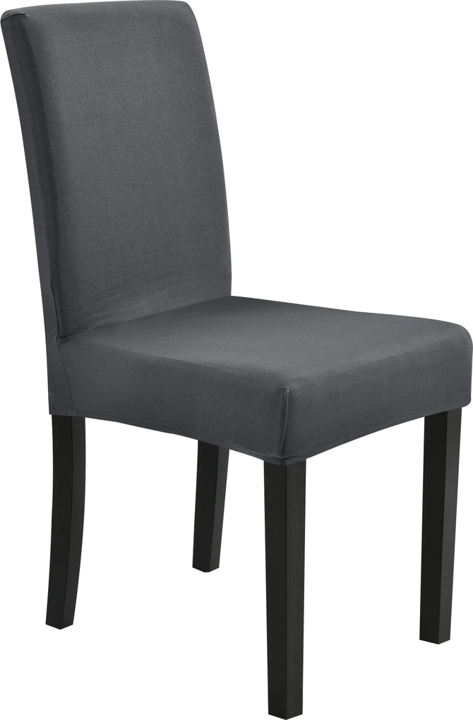 [neu.haus]® Potah na židle - tmavě šedý - napínací streč na židle různych rozměrů
