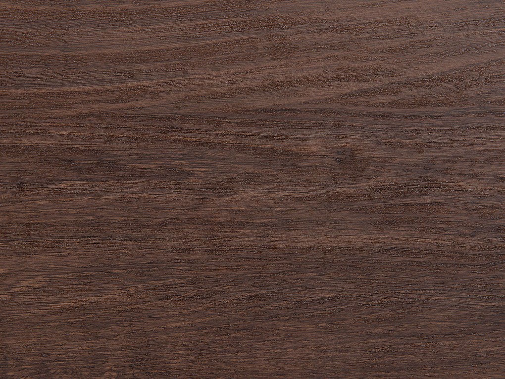 Jídelní stůl 140 x 80 cm, tmavé dřevo s černým BRAVO Beliani