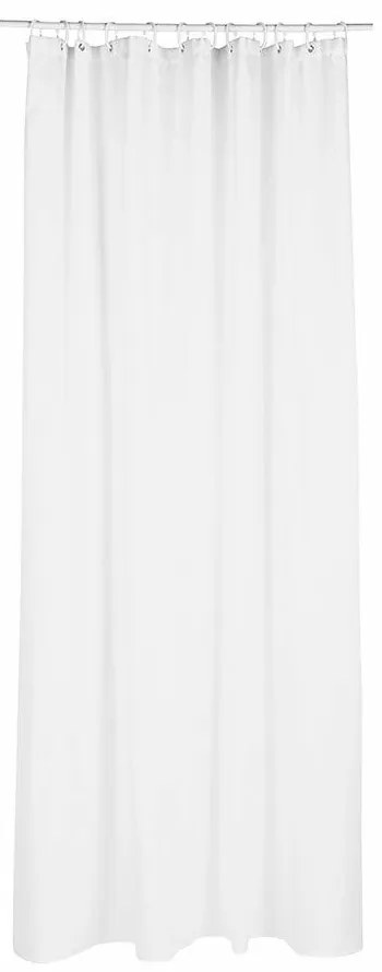 Sprchový závěs z polyesteru, 80x200cm, barva bílá