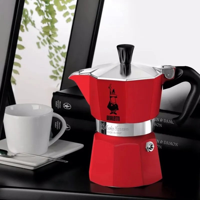 Bialetti Moka kávovar Moka Express na 3 šálky červený