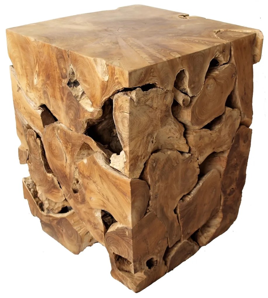 4U design s.r.o. Odkládací stolek z teakových kořenů