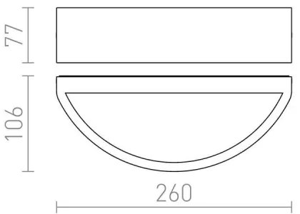 RED -Design Rendl- R10364 - Venkovní nástěnné svítidlo LESA 1xE27/26W/230V IP54