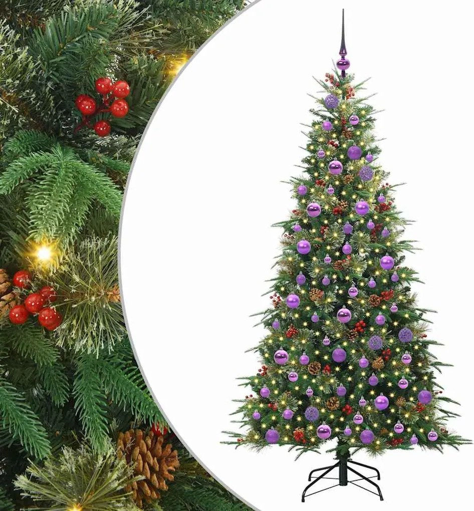 Umělý Skládací Vánoční Strom s stojanem Zelená 180 cm PE a PVC 3397425