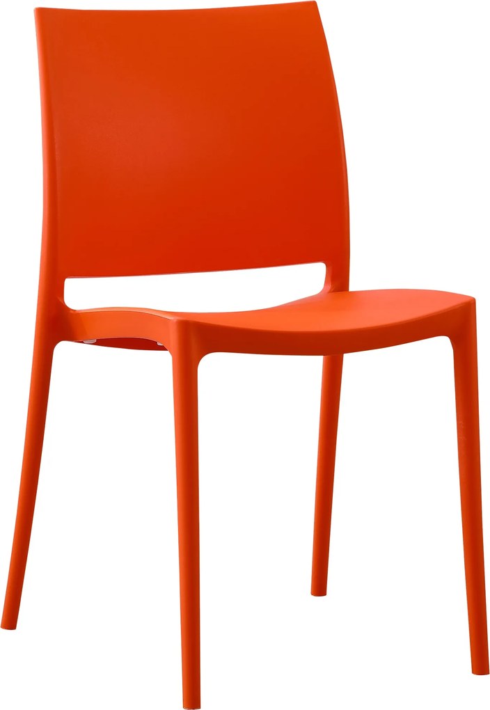 Židle Meton – oranžová