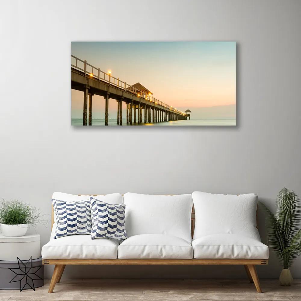 Obraz na plátně Most Moře Architektura 100x50 cm