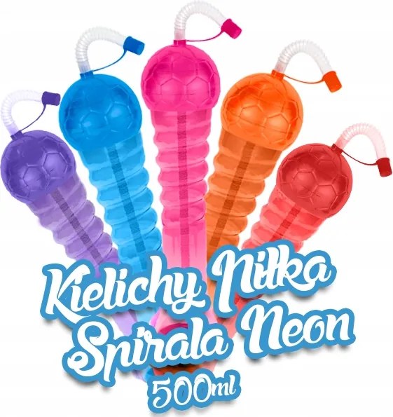 Kelímky na žulu New Neon Míč 500 ml/126 ks