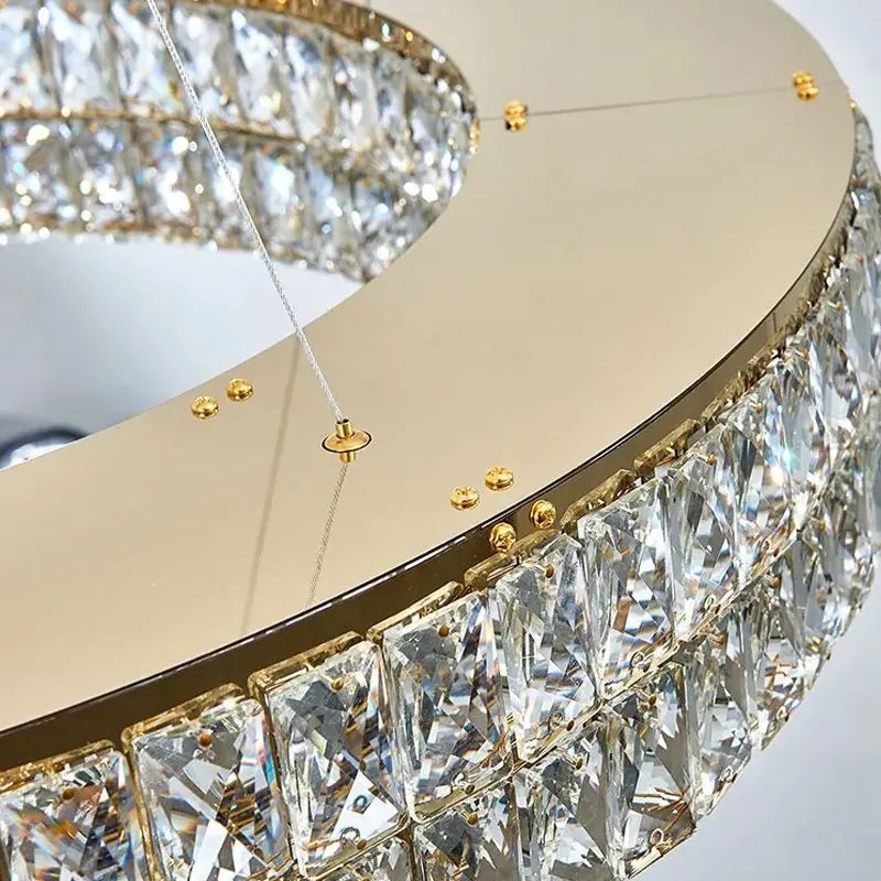 Toolight Designové LED osvětlení Crystal + dálkové ovládání LED APP1568-CP Gold 60cm