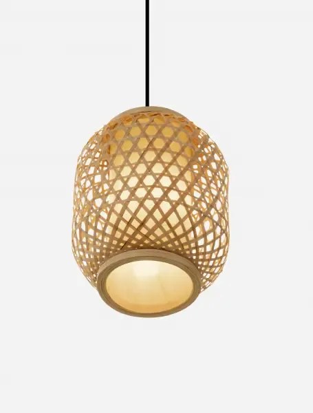 LED černá designová svítilna Asma