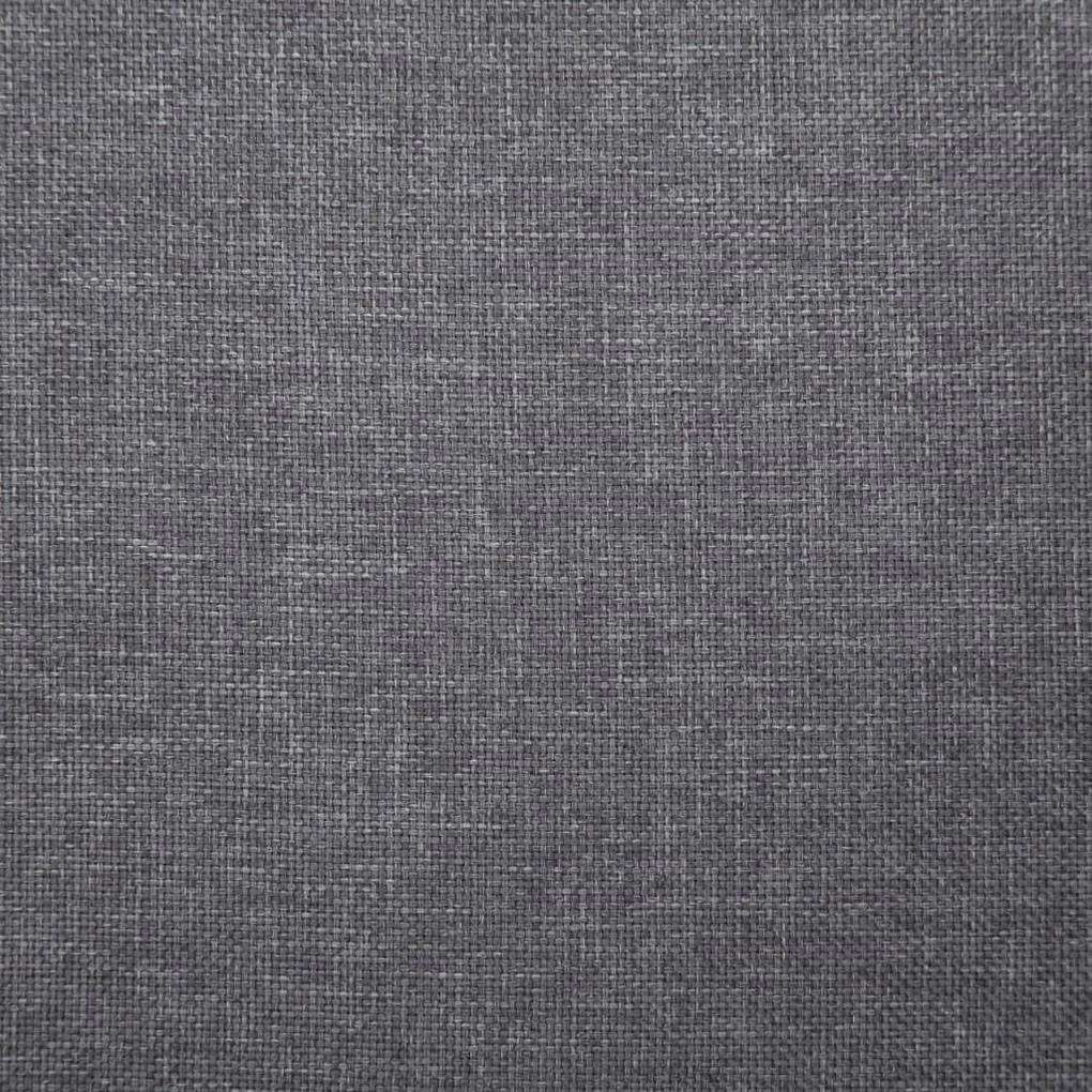 Lavice 139,5 cm světle šedá polyester