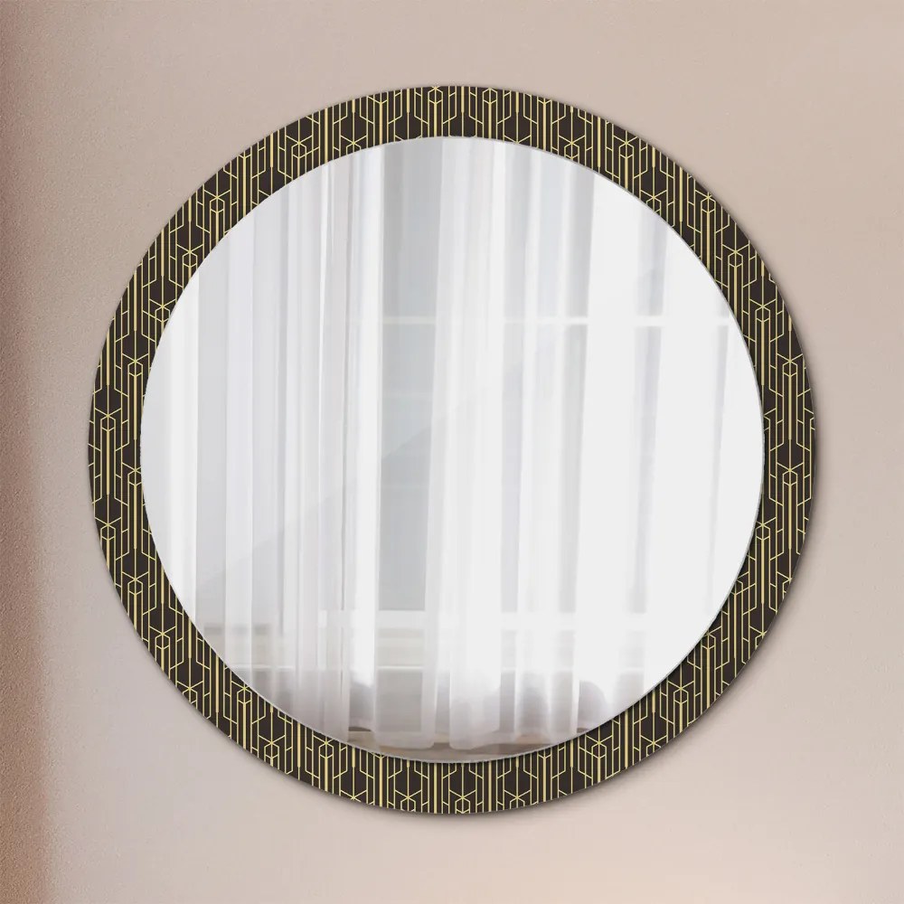 Kulaté dekorativní zrcadlo Abstraktní fi 100 cm
