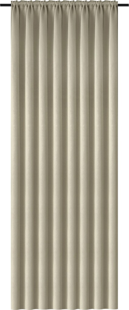 Závěs OXFORD 140x250 cm, světle béžový Zavěšení: Řasící páska
