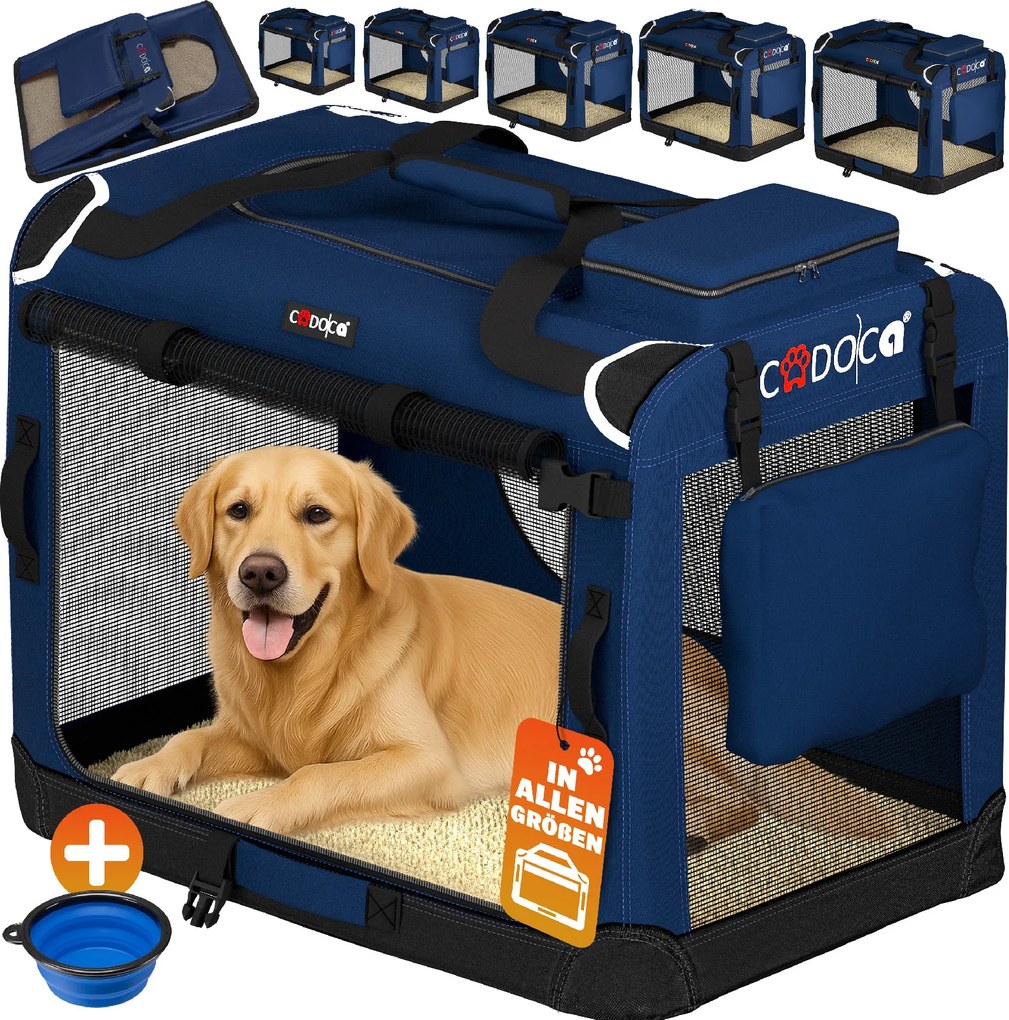 Box pro psa skládací XXXL 101x70x70cm modrá