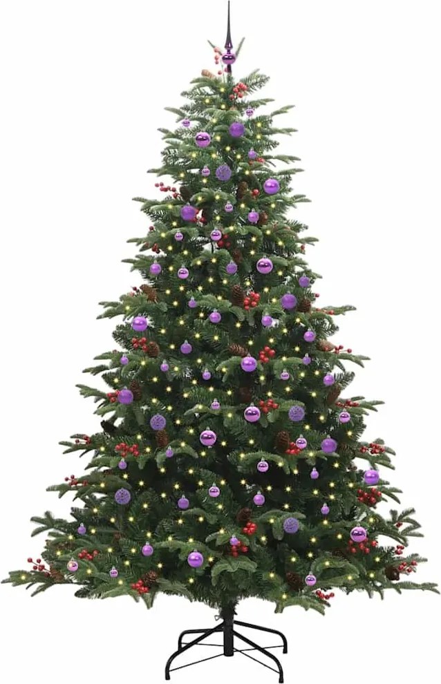 Umělý vánoční stromeček Zelená 240 cm PVC, kov a plast 3395574