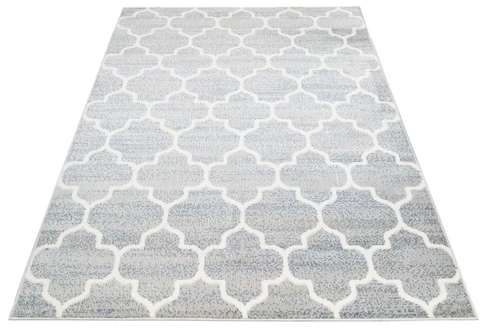 Kusový koberec PP Avera šedomodrý 140x200cm