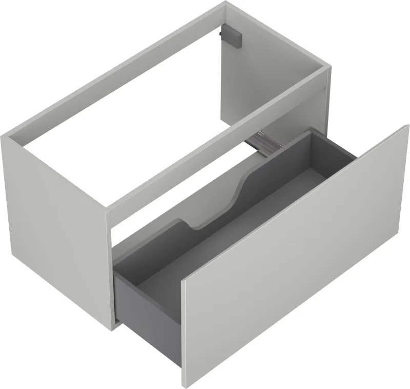 Mexen Orio, koupelnová skříňka 90 cm, 1 zásuvka, šedá matná, 91A10-09047-1-BF62