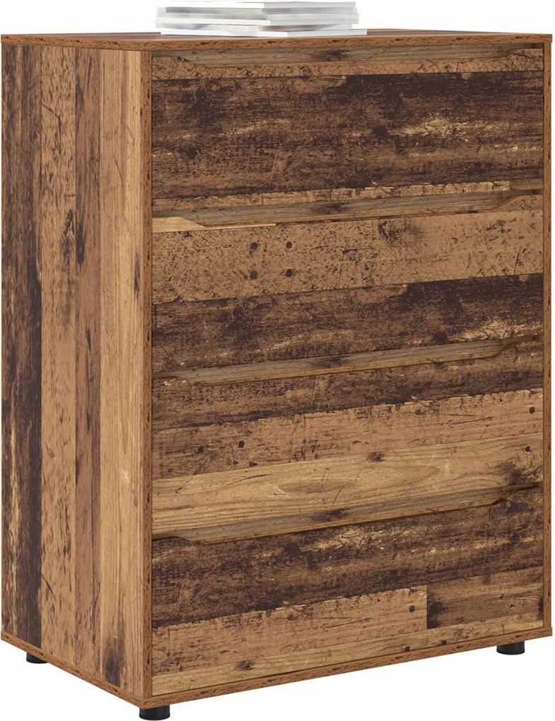 Úložné skříně 80 x 48 x 105 cm Kompozitní dřevo Staré dřevo 3406233