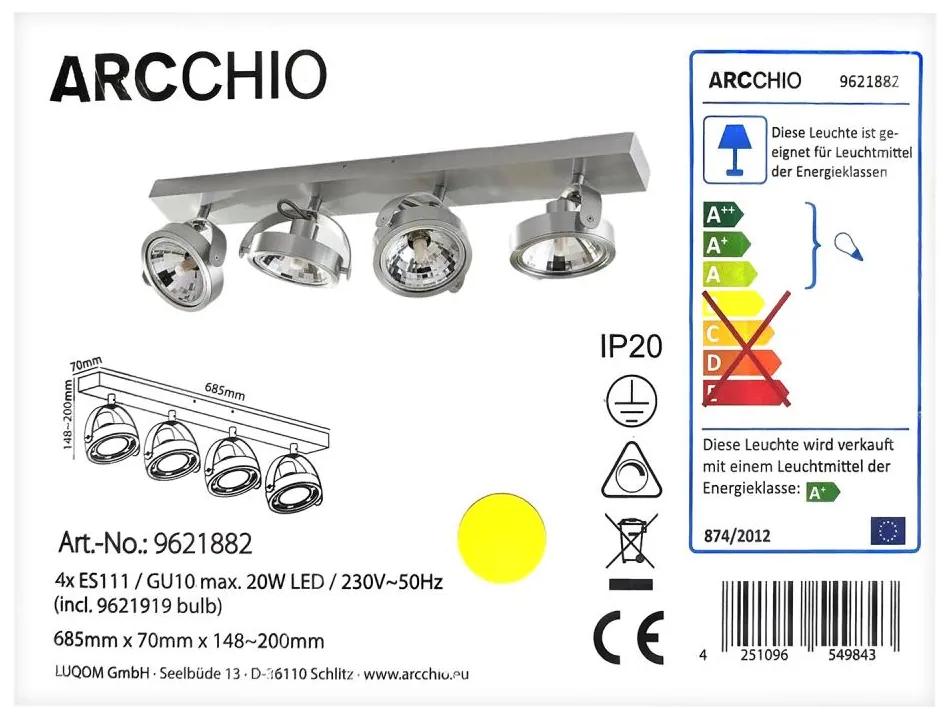 Arcchio | Arcchio - LED Bodové svítidlo MUNIN 4xGU10/ES111/11,5W/230V | LW0916