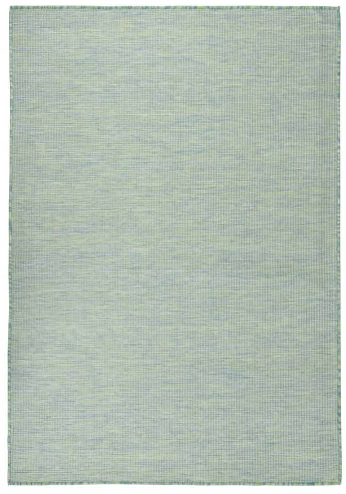 Venkovní hladce tkaný koberec 160x230 cm tyrkysová 340804