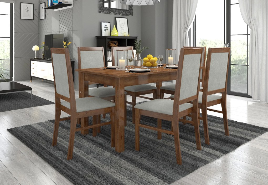 ADRK Furniture Sada stolu s židlemi RODOS 25 SE-ROD-25-L-B046