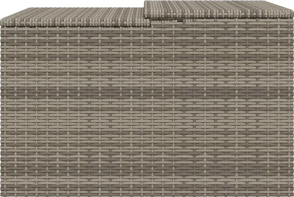 vidaXL Garáž pro robotickou sekačku 86x90x52/57 cm polyratan [365404] Barva: Černá