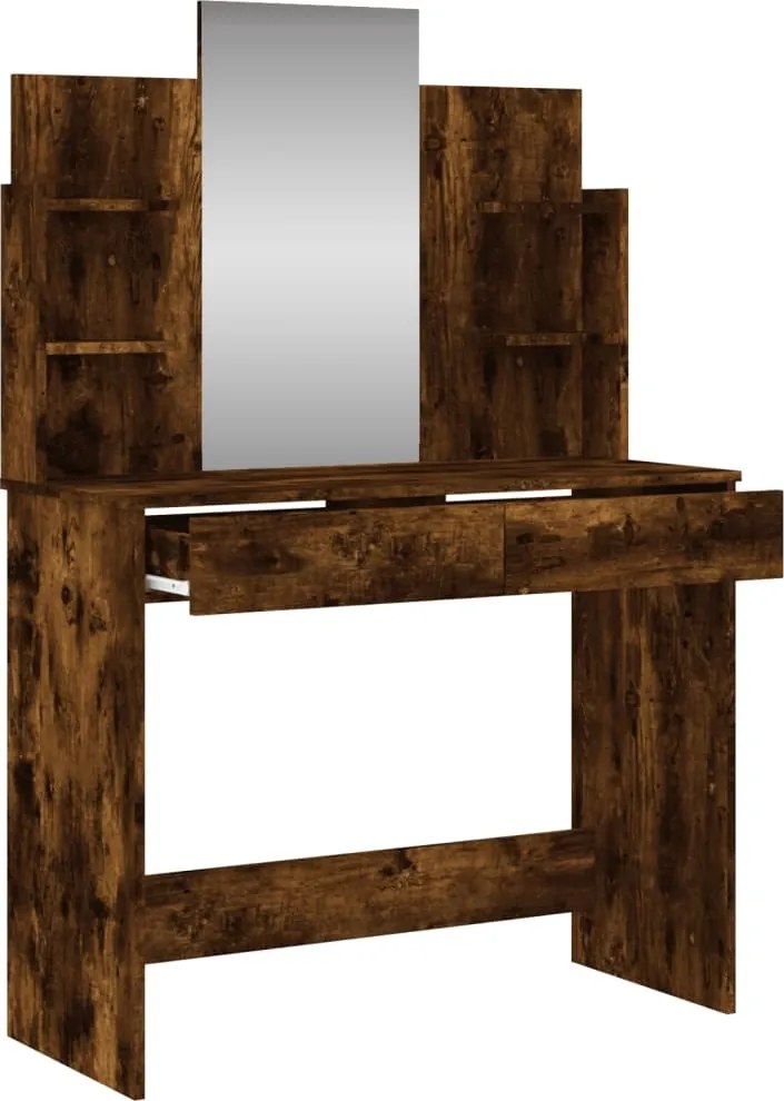 vidaXL Toaletní stolek se zrcadlem 96 x 39 x 142 cm [837579] Barva: dub sonoma
