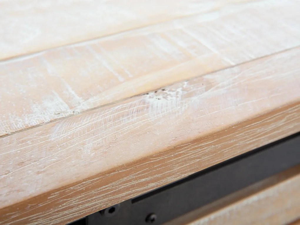 furniture-nabytek.cz - Masivní spodní skříňka pod dřez Caprino z borovice a MDF, lakovaná, bílá/hnědá – 70×35×60 cm