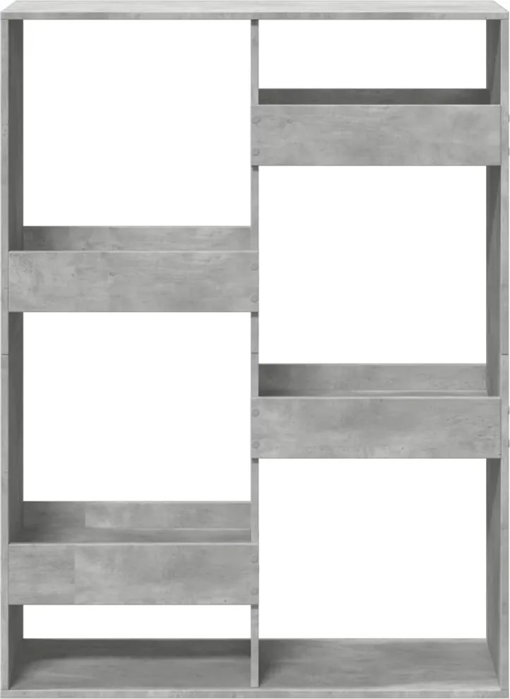 Dělicí stěna betonově šedá 100 x 33 x 135 cm kompozitní dřevo 3309558