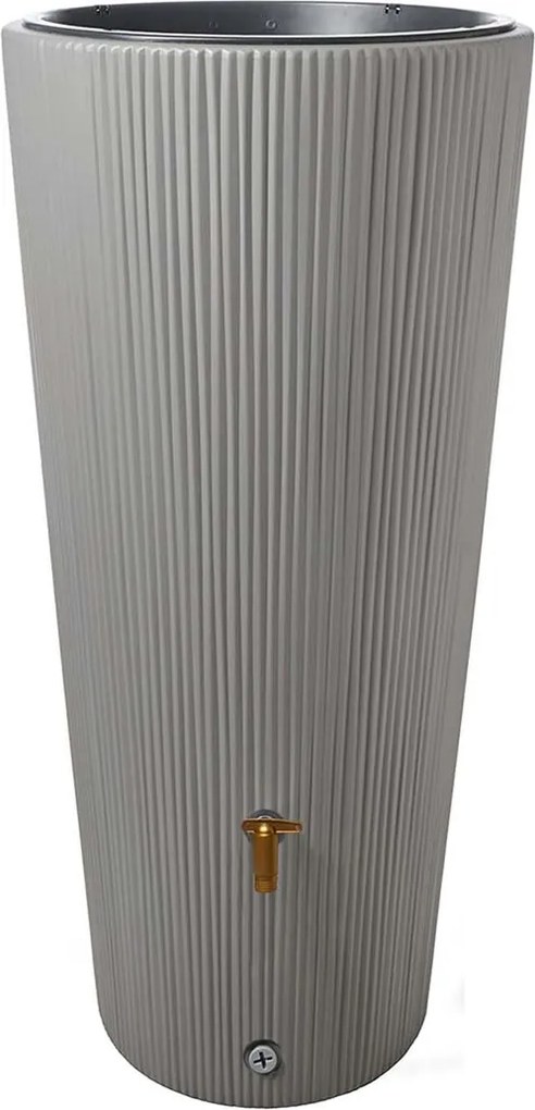 4rain Plastová nádrž na vodu Vaso 2 v 1, 220 l (Zinc Grey)