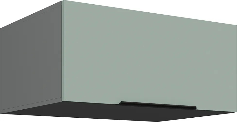 ARIA sa | horní skříňka 80 NAGU-36 1F výklopná | 80 cm | HLUBOKÁ | ANTI FINGERPRINT povrch | antracit/aquamarine