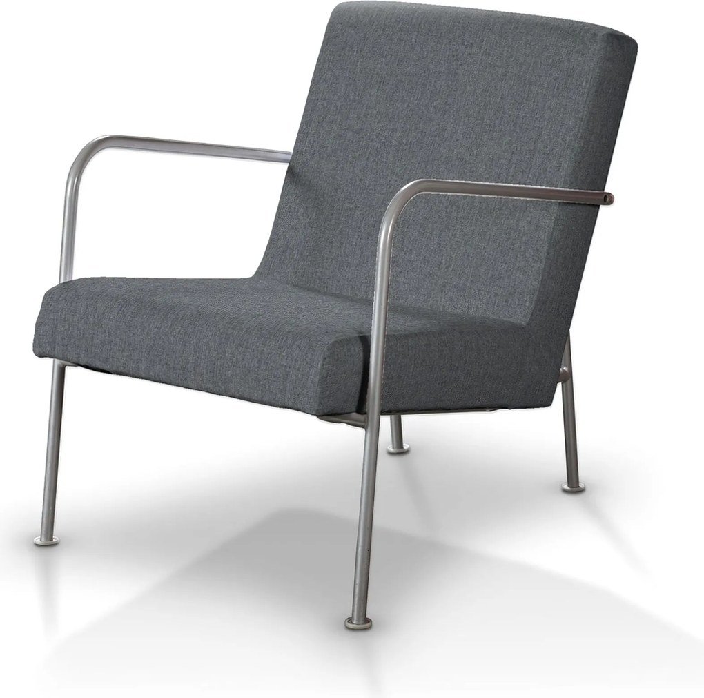 Potah na křeslo Ikea PS barva šedá látka pletený vzor