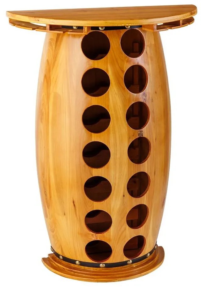 Regál na víno Winebar 84 cm borovice