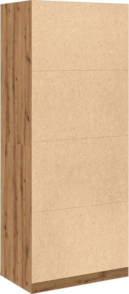 Šatní skříň dub artisan 80 x 50 x 200 cm kompozitní dřevo 3307800