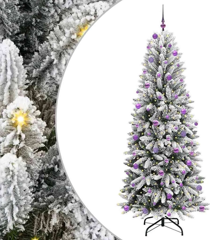 Umělý vánoční stromeček Bílá 240 cm PVC, plast, ocel a PE 3396075