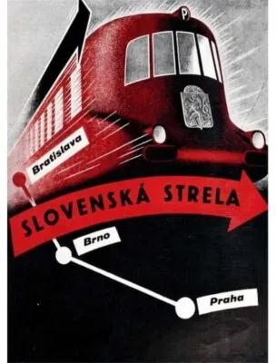 Cedule Slovenská Strela - Bratislava - Brno - Praha