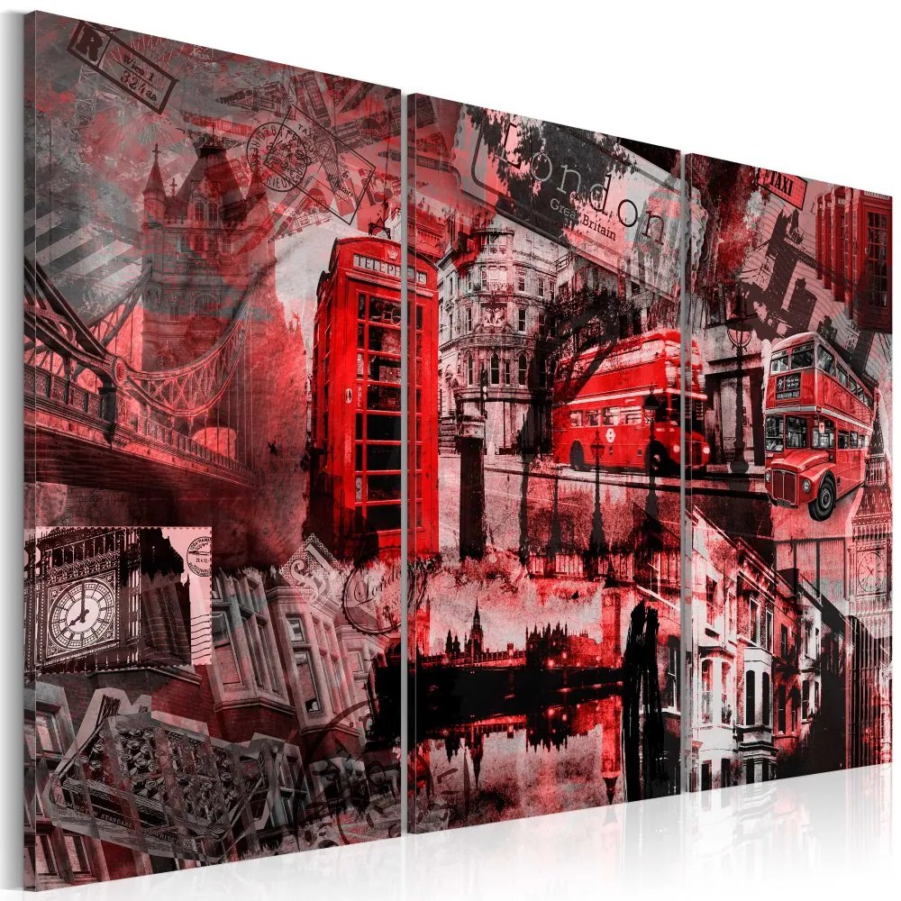 Obraz na plátně Bimago - Red London 60x40 cm