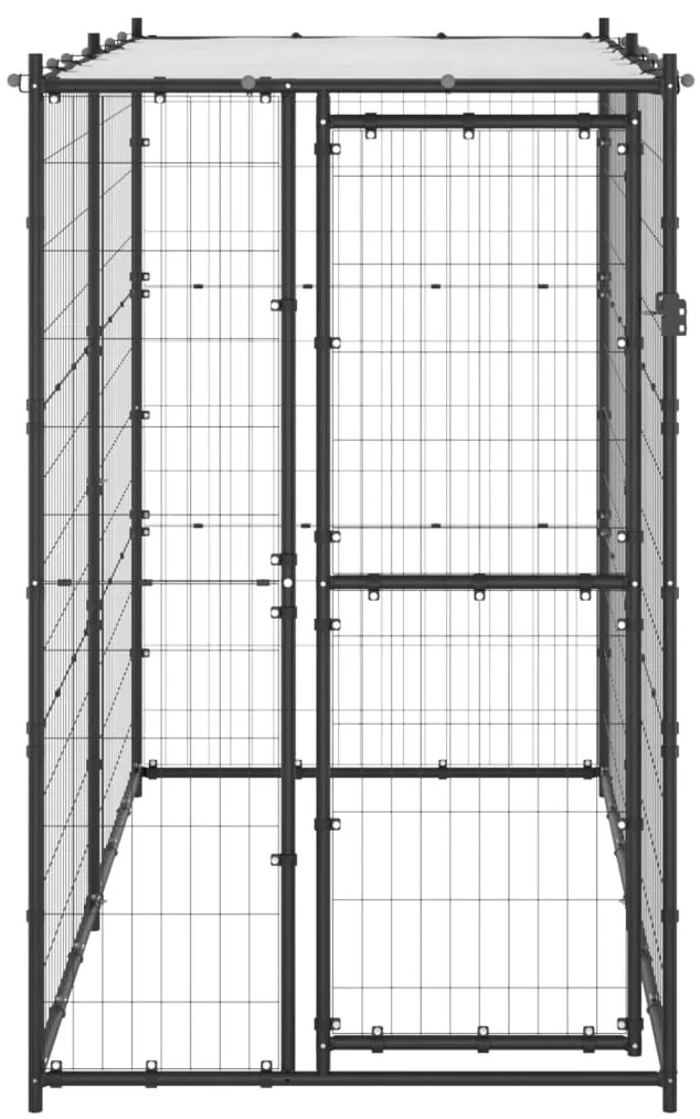 vidaXL Venkovní psí kotec se střechou 110 x 220 x 180 cm