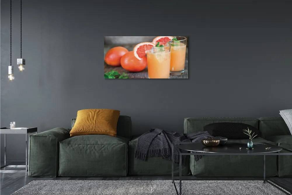 Obrazy na plátně grapefruit koktejl 100x50 cm