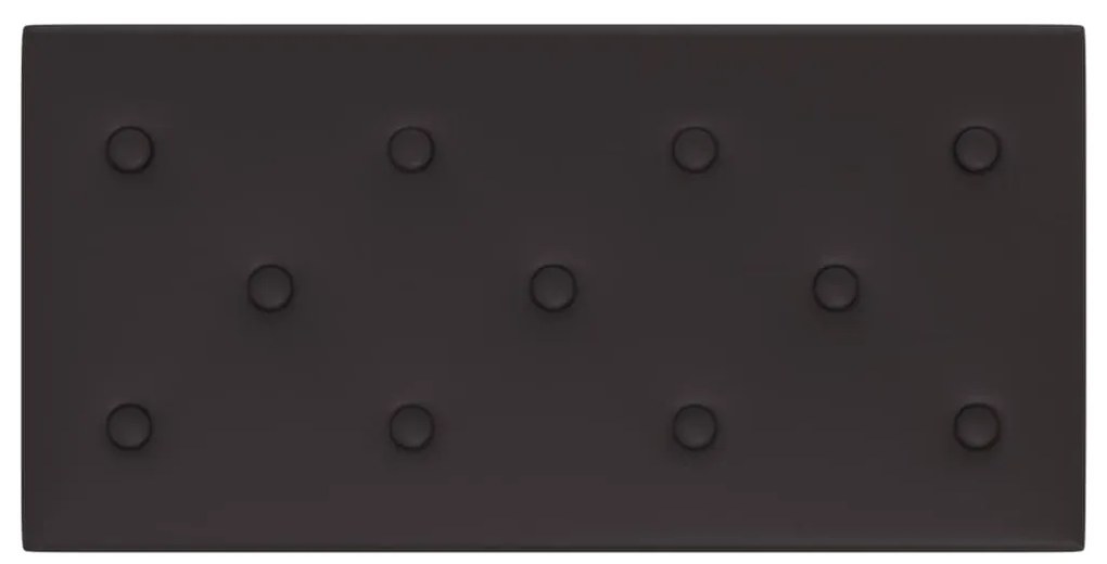 Nástěnné panely 12 ks černé 60 x 30 cm umělá kůže 2,16 m²,  343988