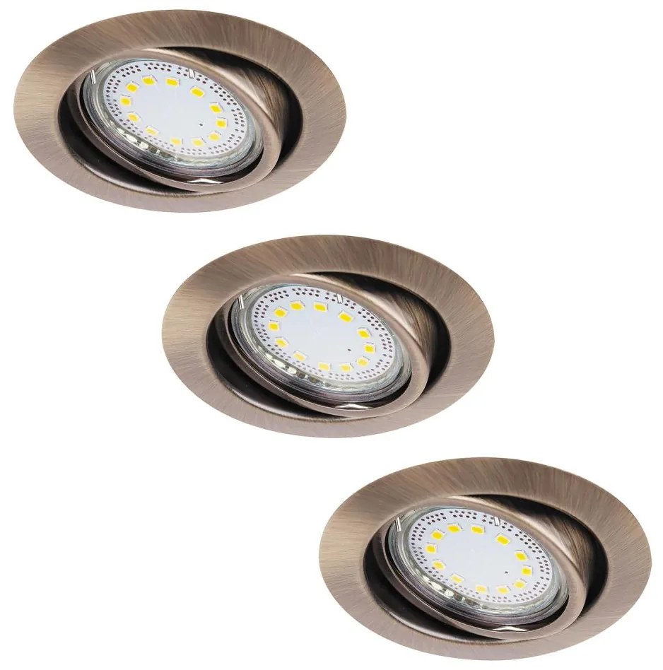 Rabalux 1051 - SADA 3xLED Podhledové svítidlo LITE 3xGU10-LED/3W/230V