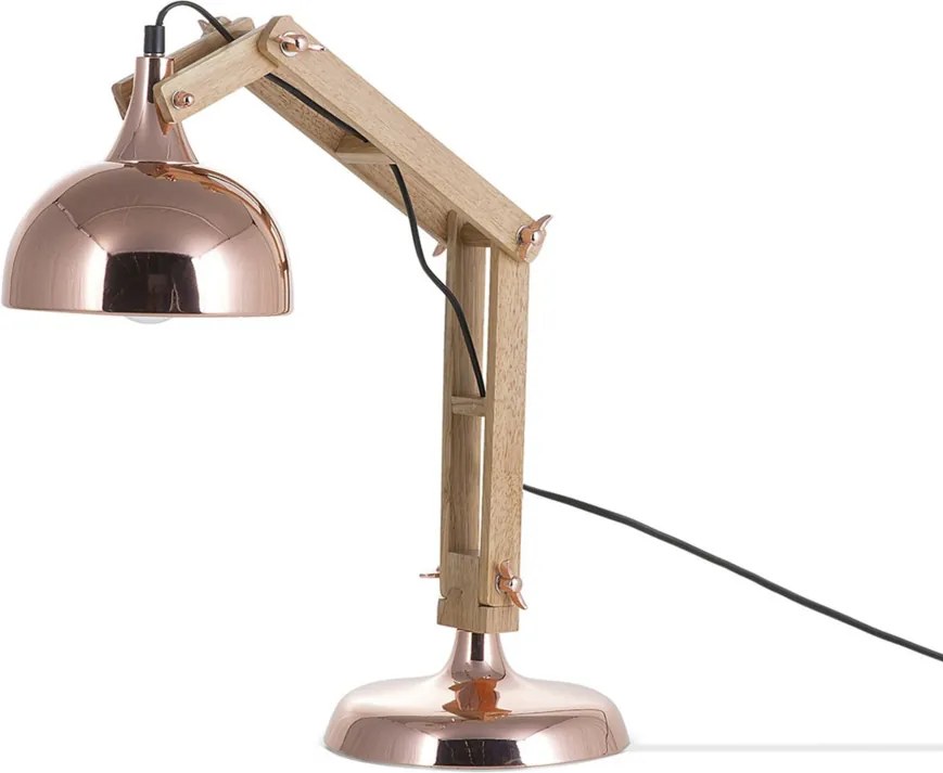 Měděná pracovní stolní lampa - SALADO