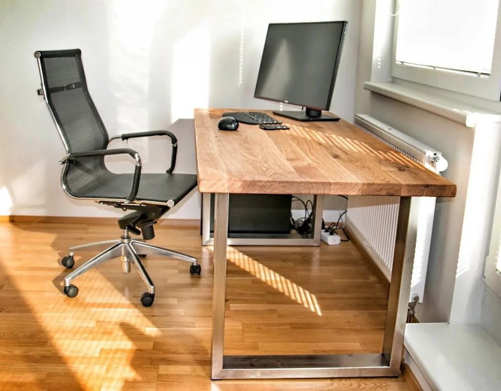 KULHÁNEK Designový jídelní a PC stůl s rovnou hranou Velikost desky: 150x80 cm