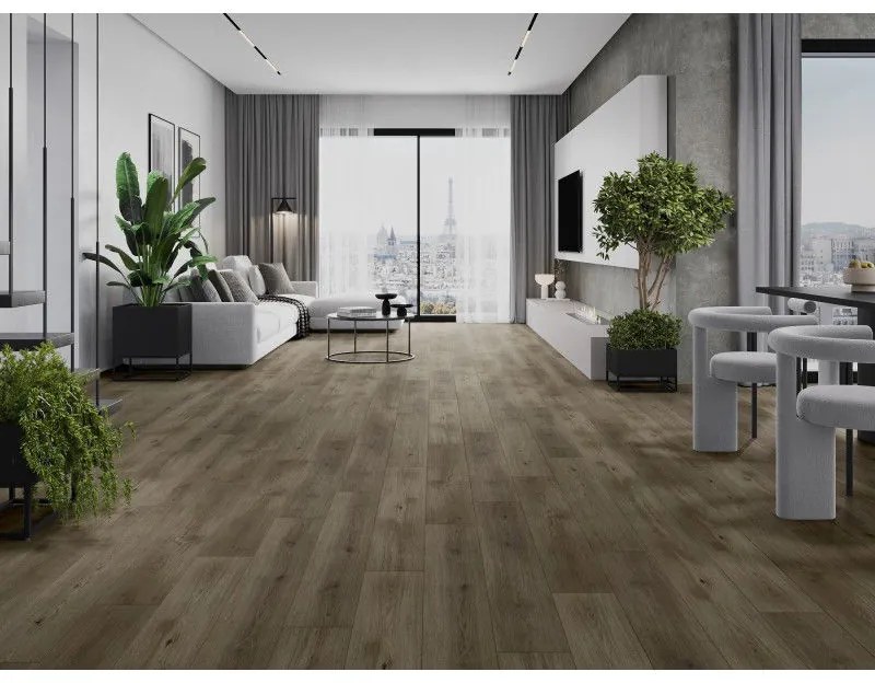 Mexen Perry, vinylová podlaha 1227 x 187 mm LVT Dryback 2,5 mm, PVC podklad, 4stranná V-drážka, dub, F1321-1227-187-255-4V1-01