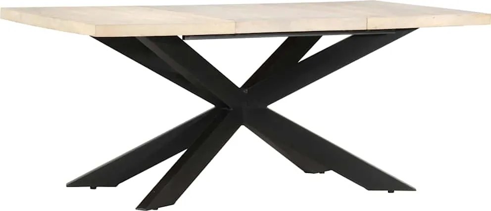 Jídelní stůl 180 x 90 x 76 cm masivní bělené mangovníkové dřevo 285964