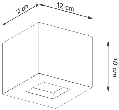 Sollux SL.0991 - Nástěnné svítidlo LEO 1xG9/40W/230V beton