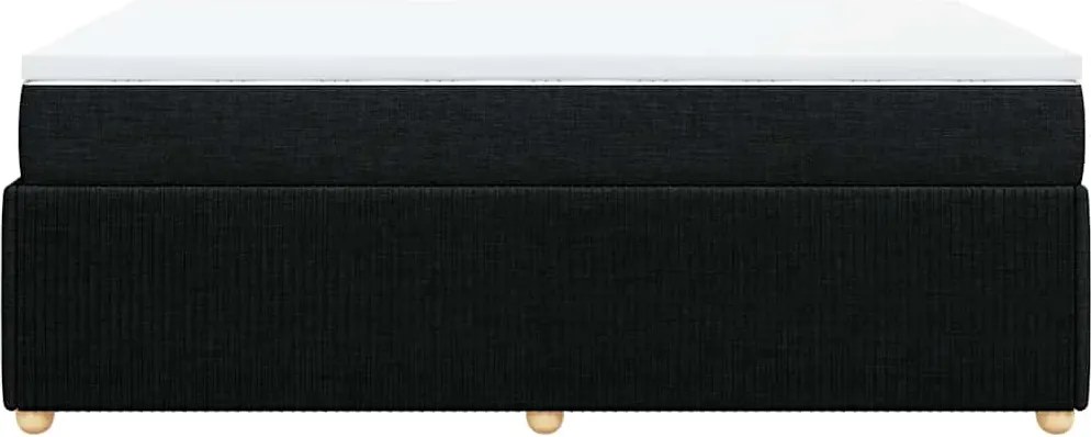 Box spring postel s matrací černá 120x190 cm textil 3285555