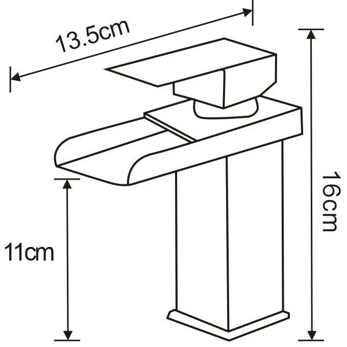 Mexen Hydra umyvadlová baterie, chromová, 744900-00