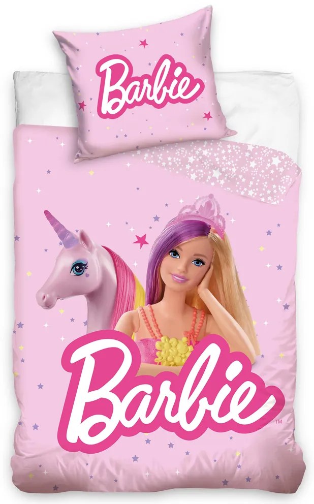 Povlečení do postýlky Barbie a Kouzelný jednorožec